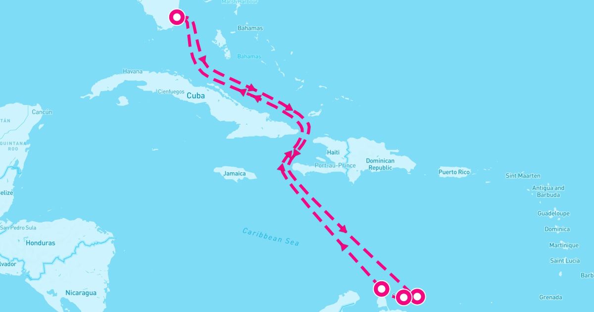 Carnival Celebration - August 9th, 2025 - Cruise Map & Port Info