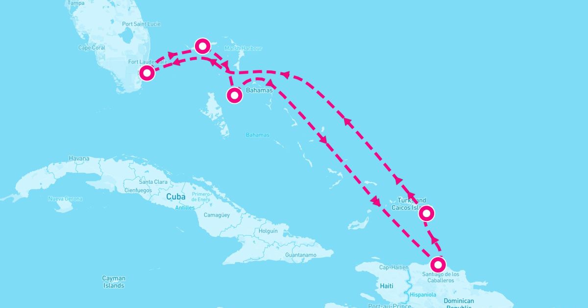 Carnival Celebration - June 28th, 2026 - Cruise Map & Port Info