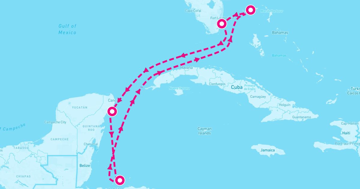 Carnival Celebration - July 12th, 2026 - Cruise Map & Port Info