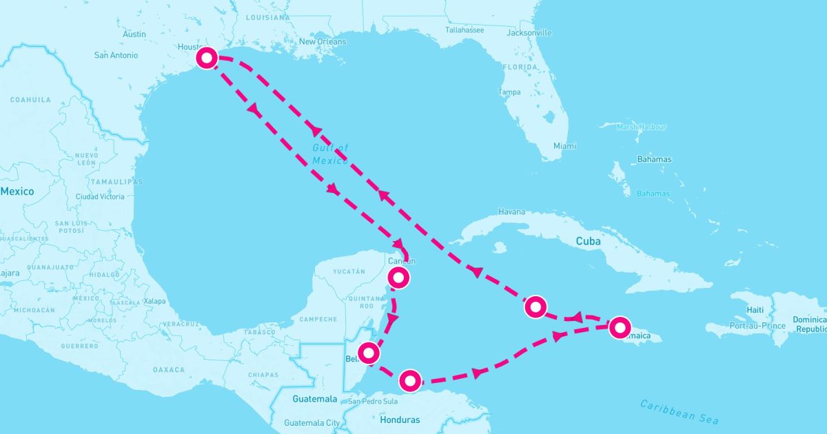 Carnival Legend - December 26th, 2025 - Cruise Map & Port Info