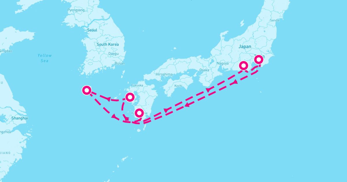 Diamond Princess - July 20th, 2025 - Cruise Map & Port Info
