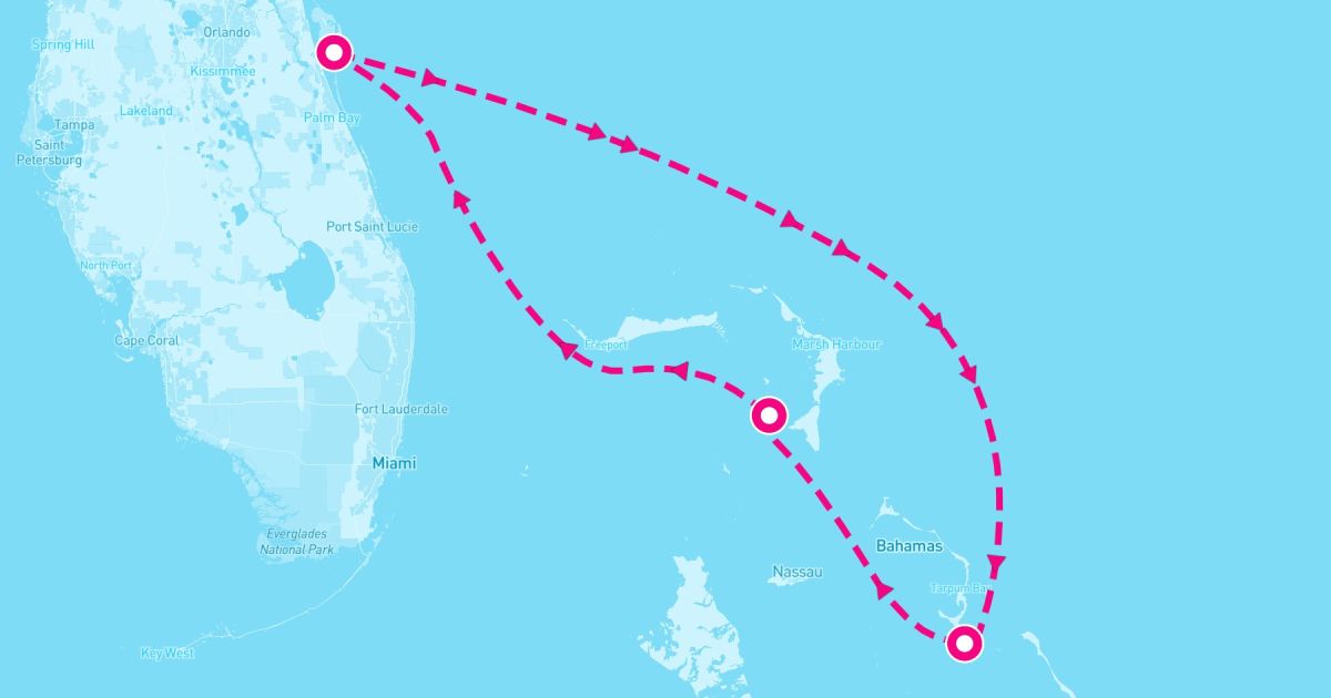 Disney Wish - December 15th, 2025 - Cruise Map & Port Info