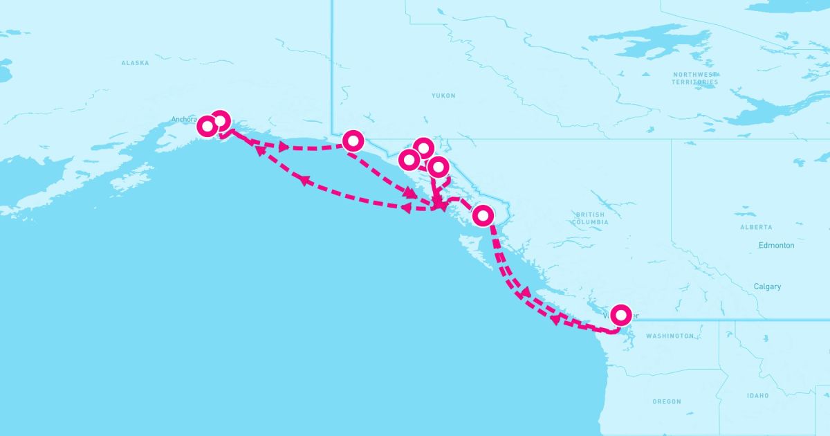 Grand Princess - June 13th, 2026 - Cruise Map & Port Info