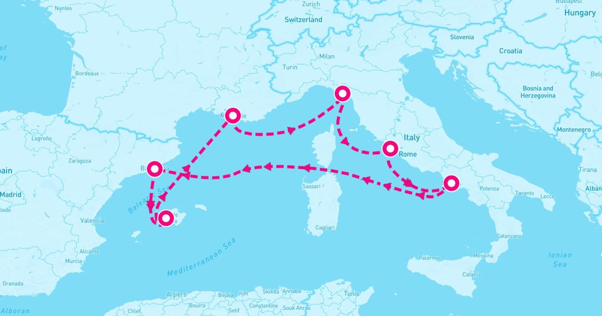 Legend of the Seas - October 15th, 2026 - Cruise Map & Port Info