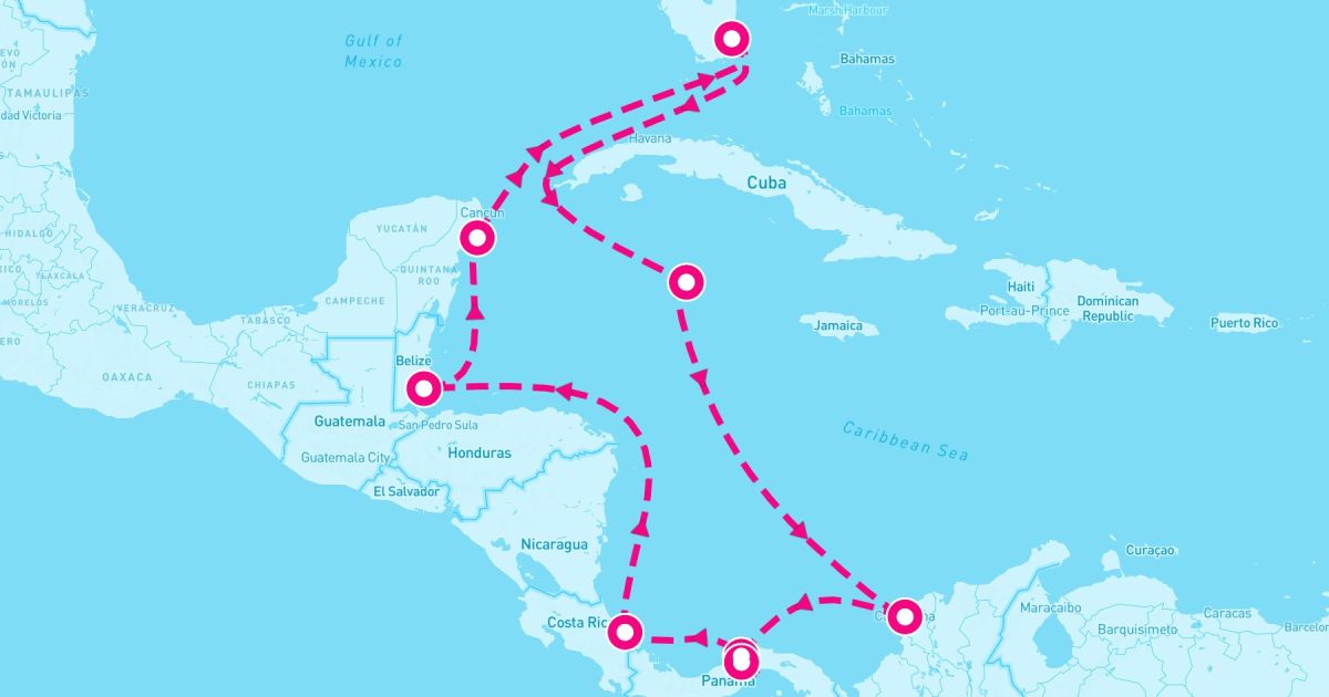 Norwegian Jade - November 20th, 2025 - Cruise Map & Port Info