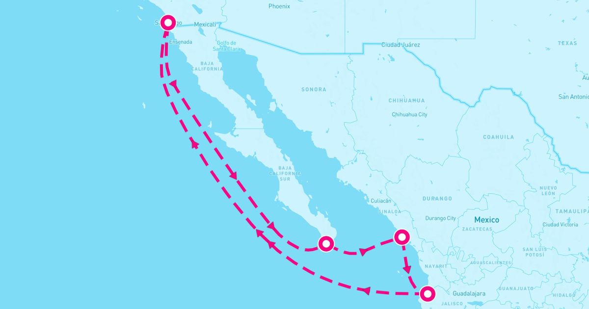 Norwegian Jade - January 17th, 2026 - Cruise Map & Port Info