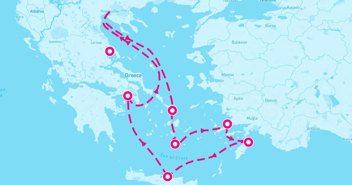 Norwegian Viva - July 13th, 2025 - Cruise Map & Port Info