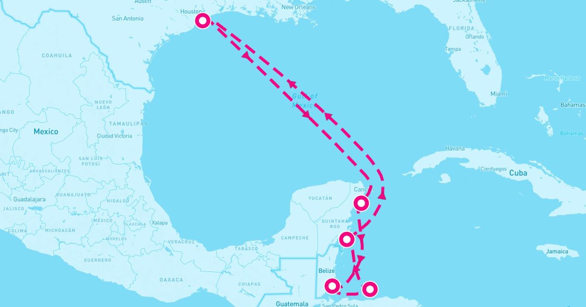 Norwegian Viva - December 27th, 2025 - Cruise Map & Port Info