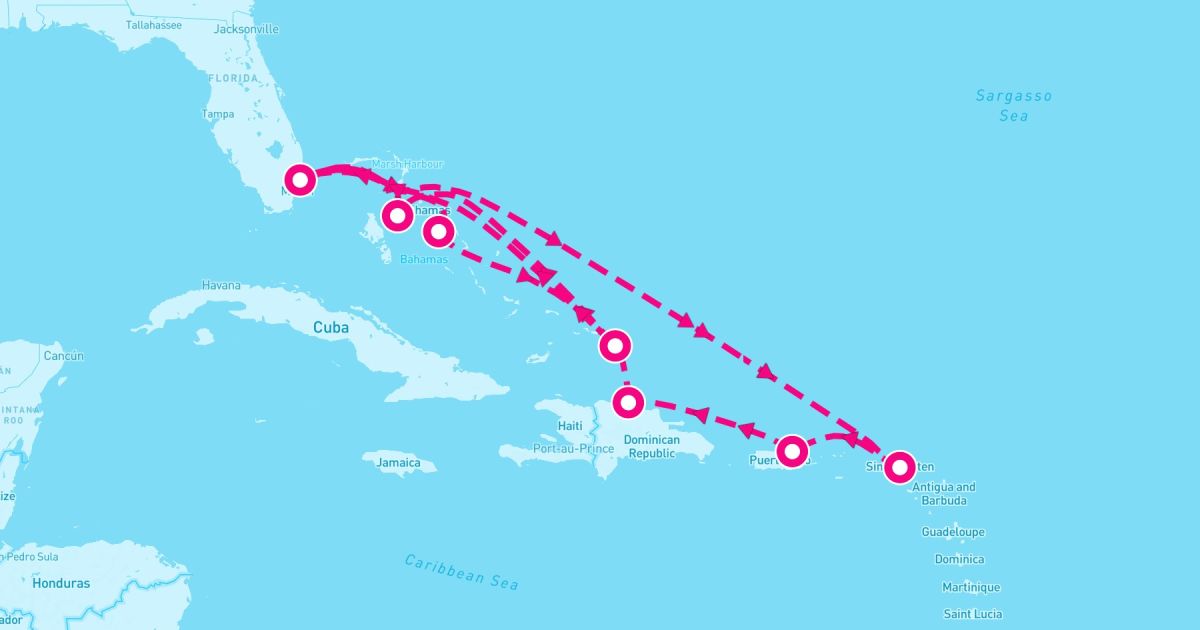 Regal Princess - November 22nd, 2026 - Cruise Map & Port Info