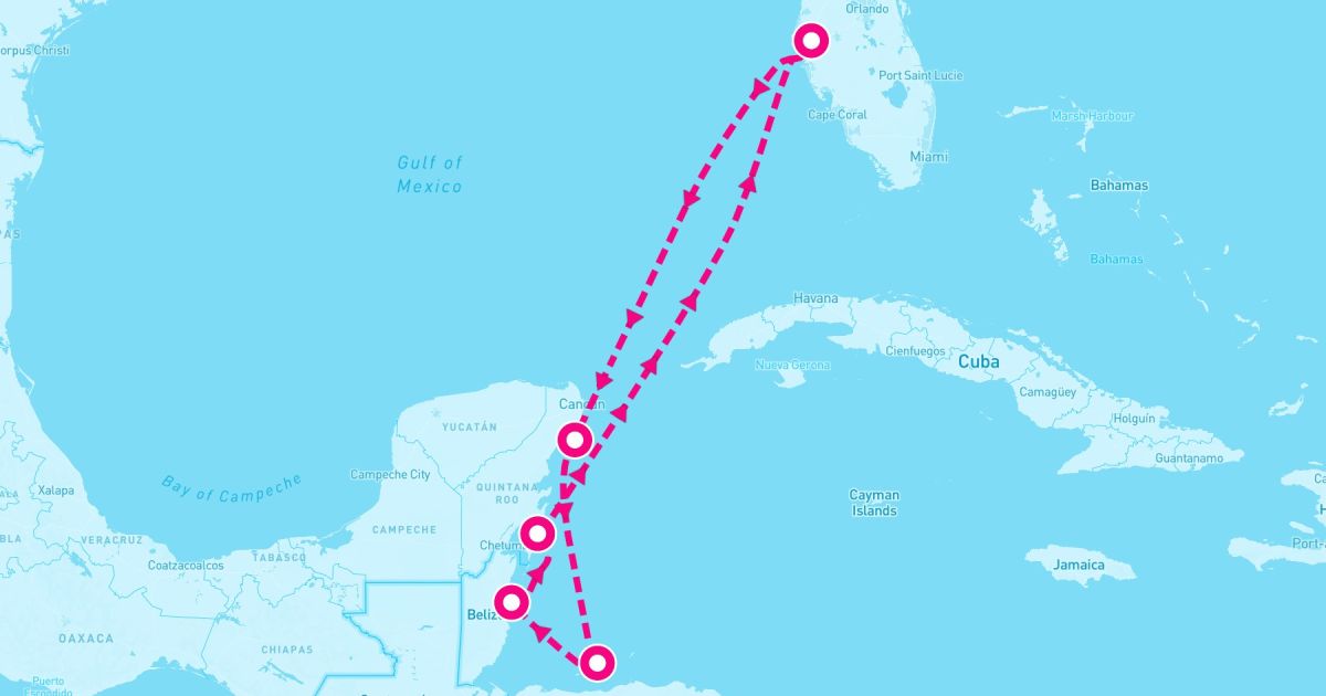 Rhapsody of the Seas - November 29th, 2025 - Cruise Map & Port Info