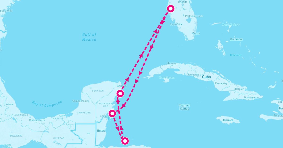 Rhapsody of the Seas - January 17th, 2027 - Cruise Map & Port Info