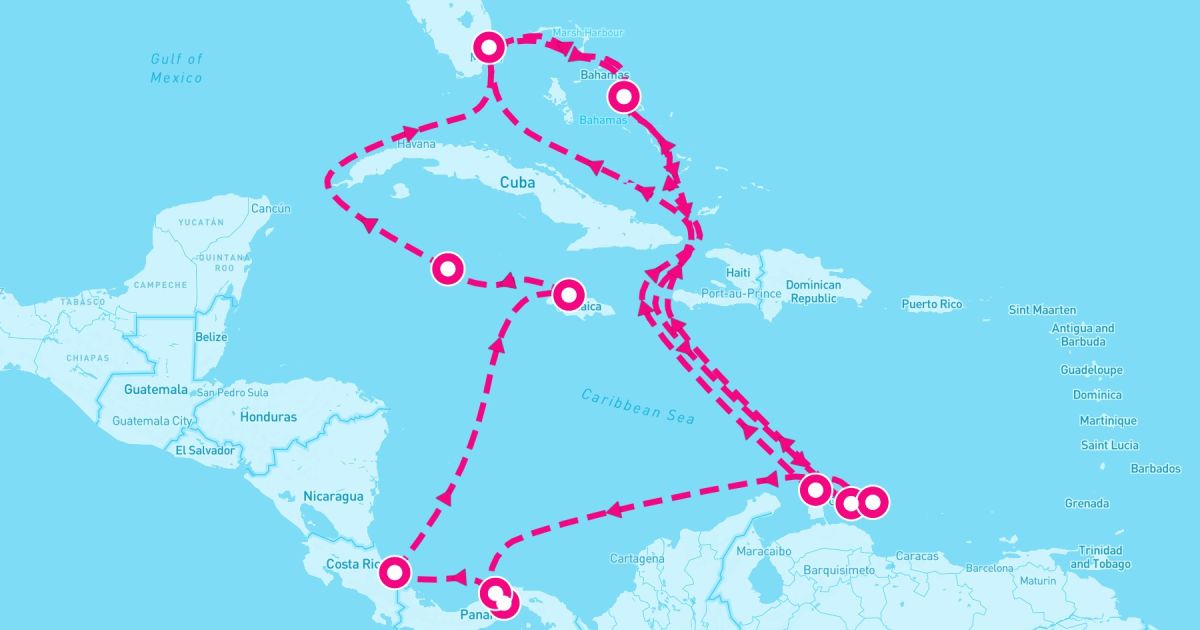 MS Rotterdam - January 18th, 2026 - Cruise Map & Port Info