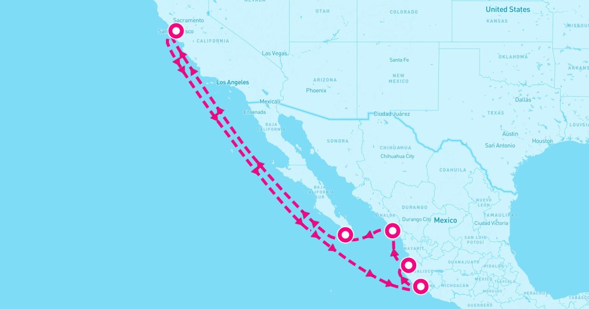 Ruby Princess - October 19th, 2025 - Cruise Map & Port Info