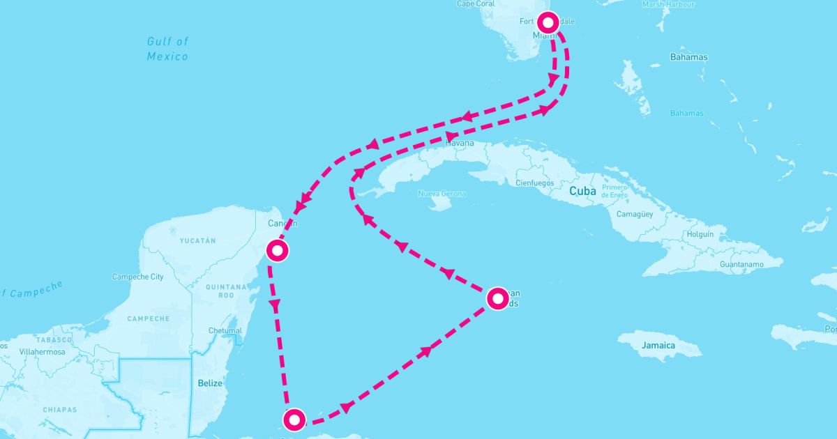 Sun Princess - March 1st, 2026 - Cruise Map & Port Info