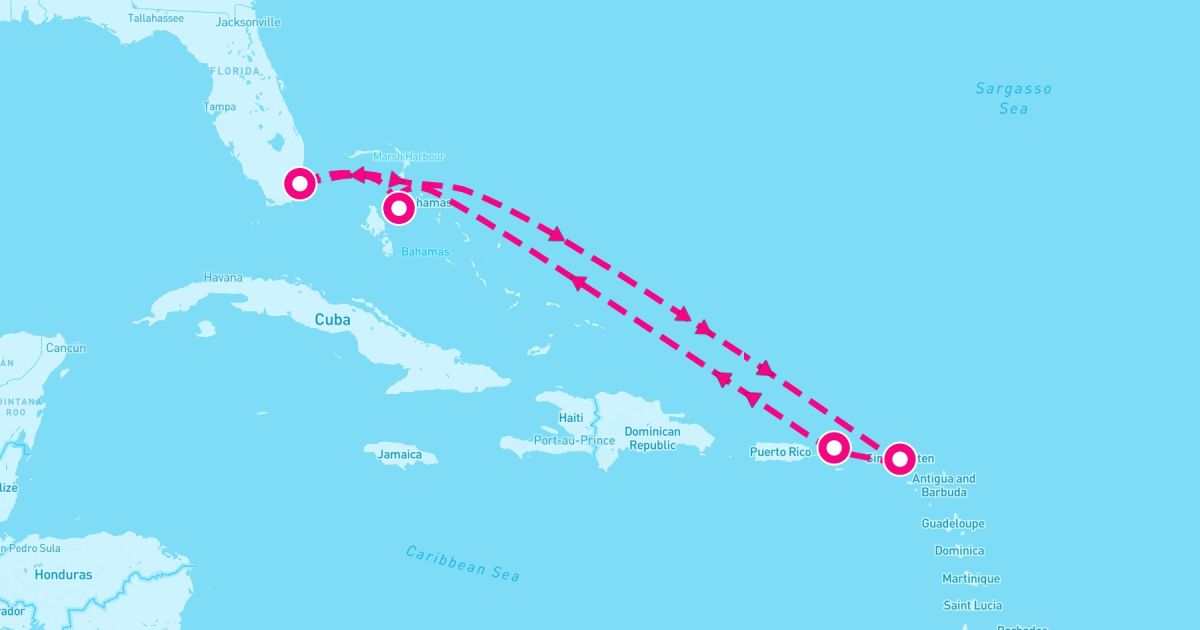 Symphony of the Seas - November 2nd, 2025 - Cruise Map & Port Info