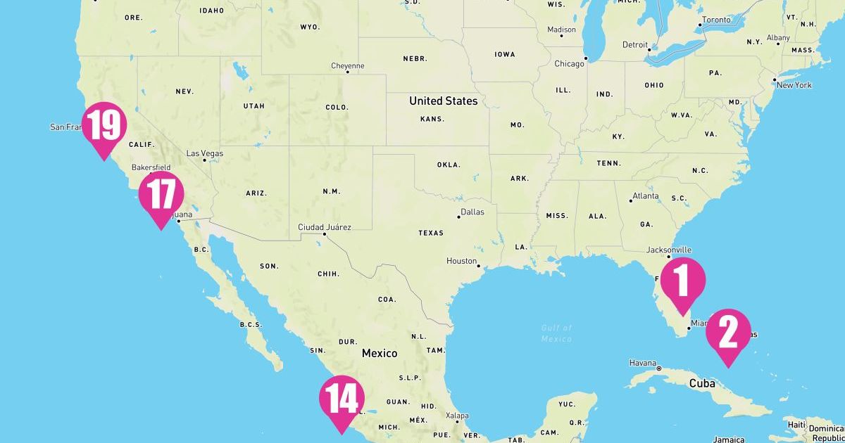 Caribbean Princess - April 14th, 2025 - Cruise Map & Port Info