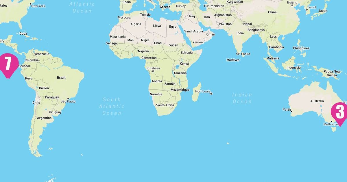 Celebrity Flora - November 9th, 2025 - Cruise Map & Port Info