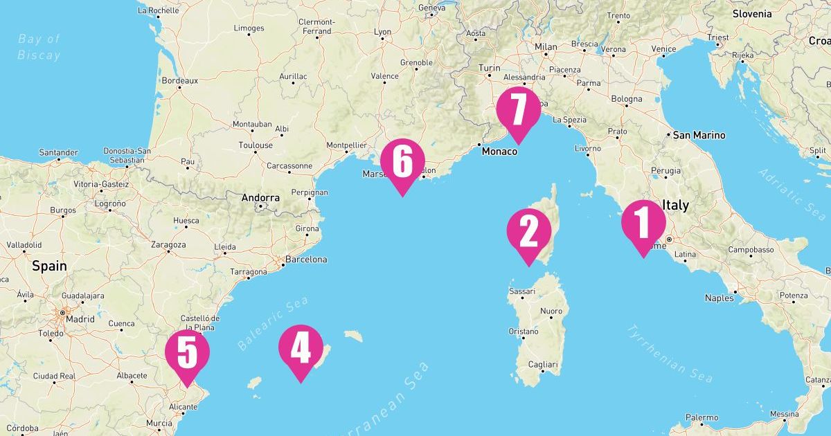 Costa Pacifica - July 29th, 2024 - Cruise Map & Port Info