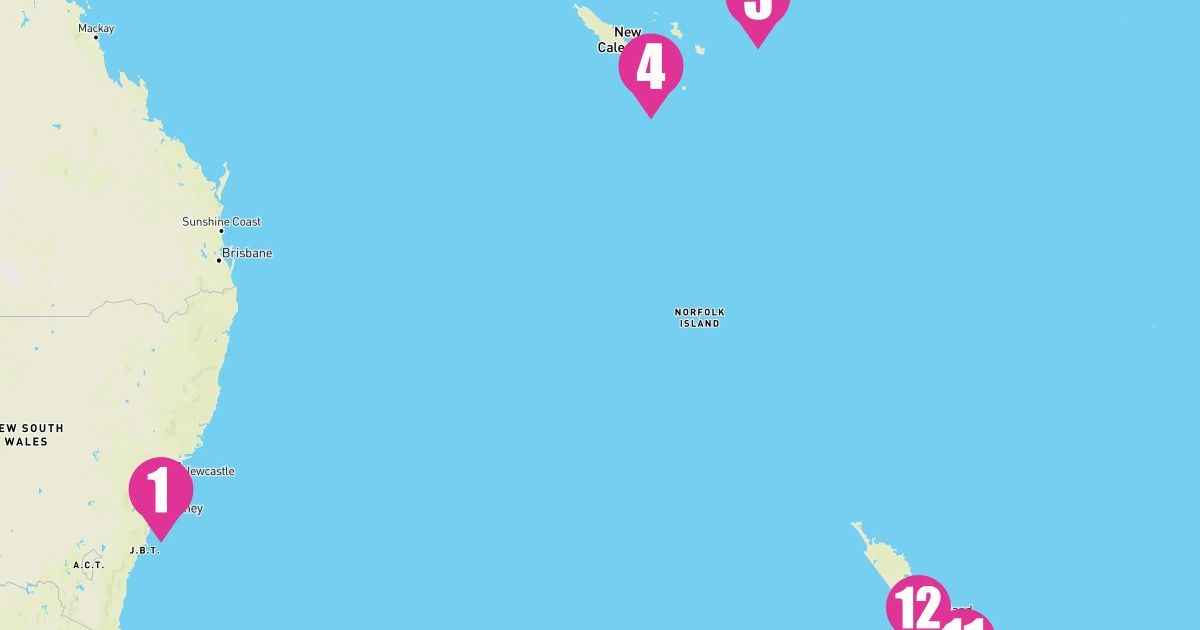 Crown Princess - April 25th, 2026 - Cruise Map & Port Info