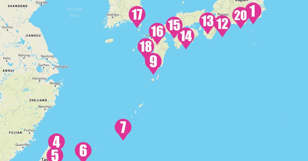 Diamond Princess - April 26th, 2025 - Cruise Map & Port Info