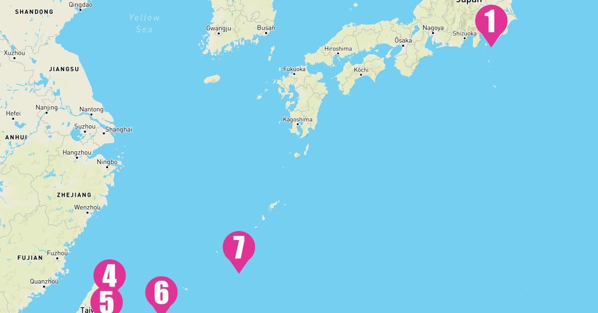 Diamond Princess - June 22nd, 2024 - Cruise Map & Port Info