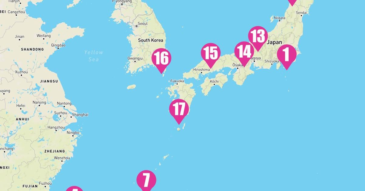 Diamond Princess - June 22nd, 2025 - Cruise Map & Port Info