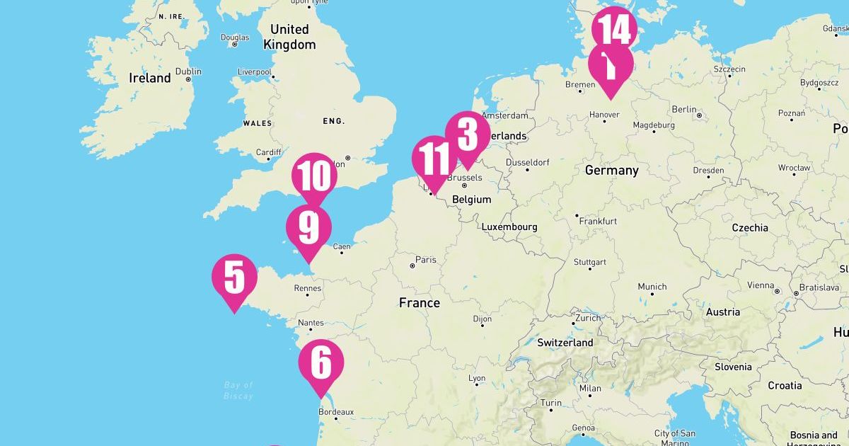 MSC Euribia - April 14th, 2024 - Cruise Map & Port Info