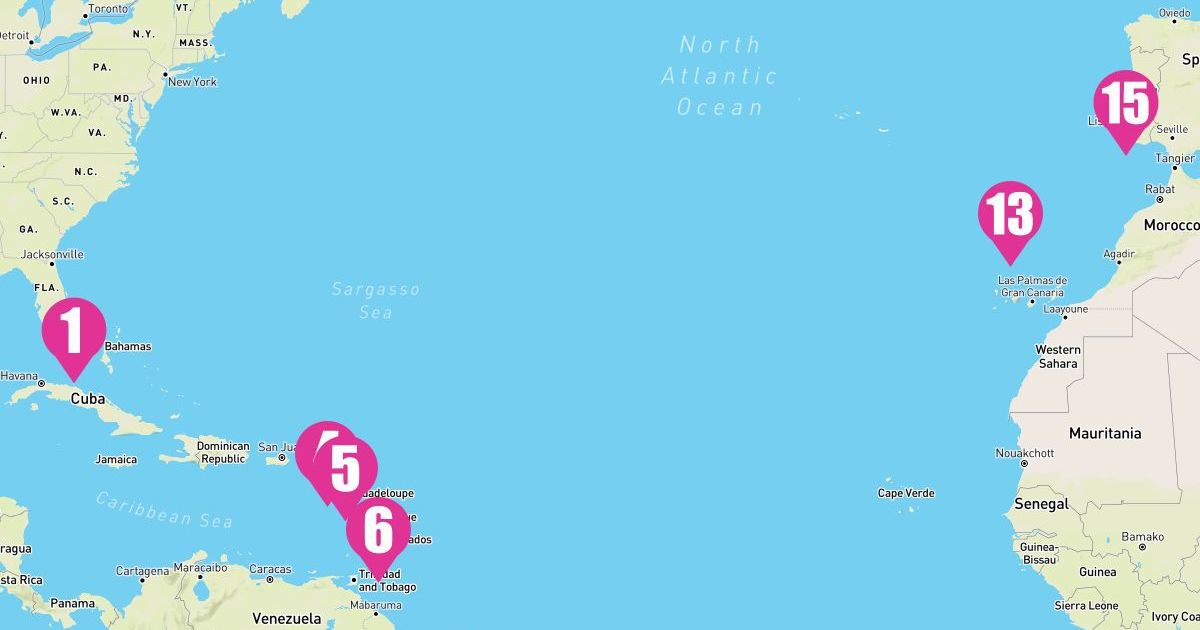 MSC Seaside - April 6th, 2025 - Cruise Map & Port Info
