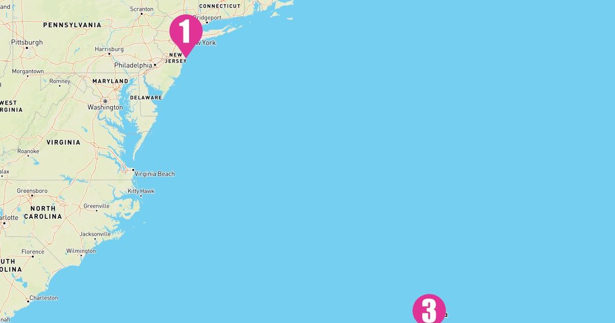 Norwegian Breakaway - August 20th, 2024 - Cruise Map & Port Info