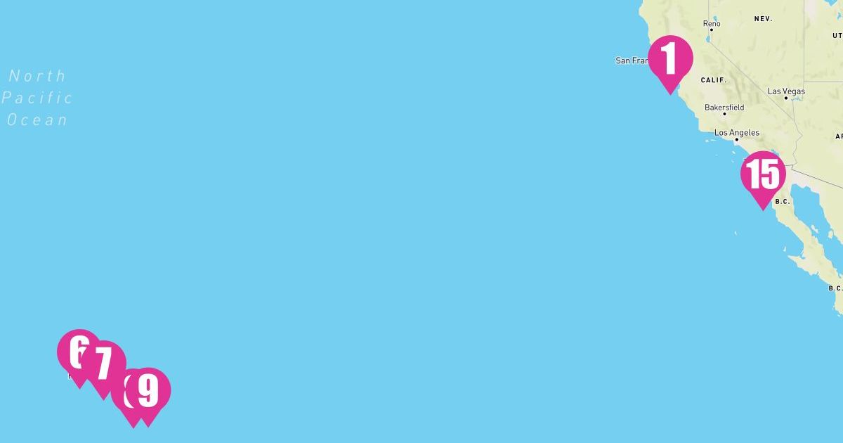 Ruby Princess - January 30th, 2025 - Cruise Map & Port Info