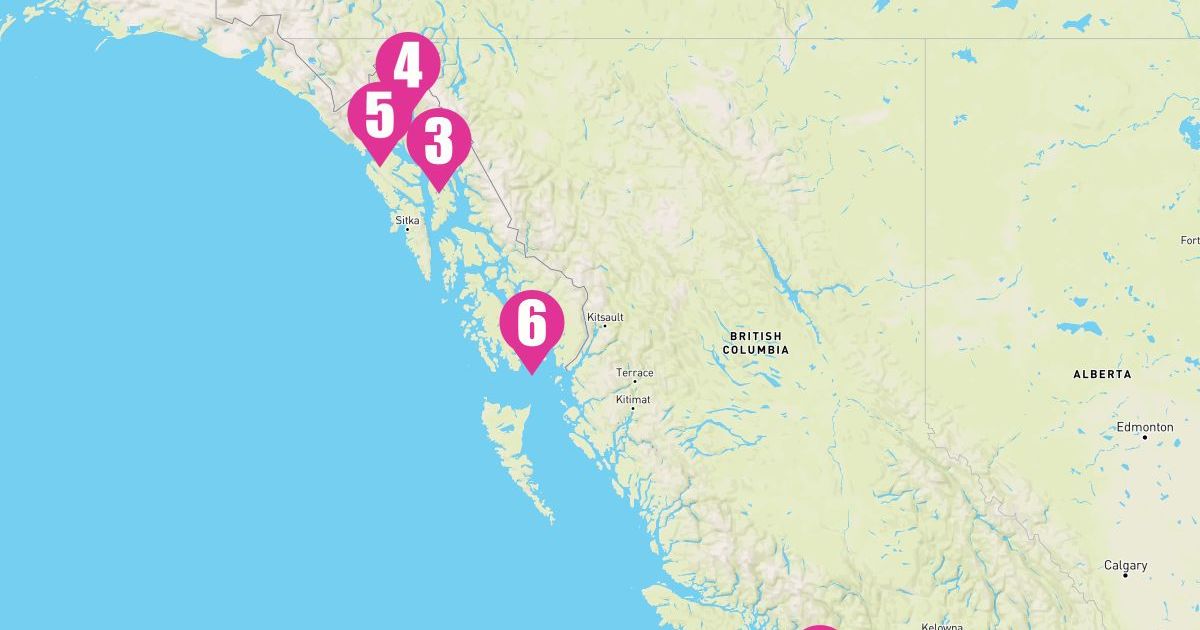 Ruby Princess - July 16th, 2024 - Cruise Map & Port Info