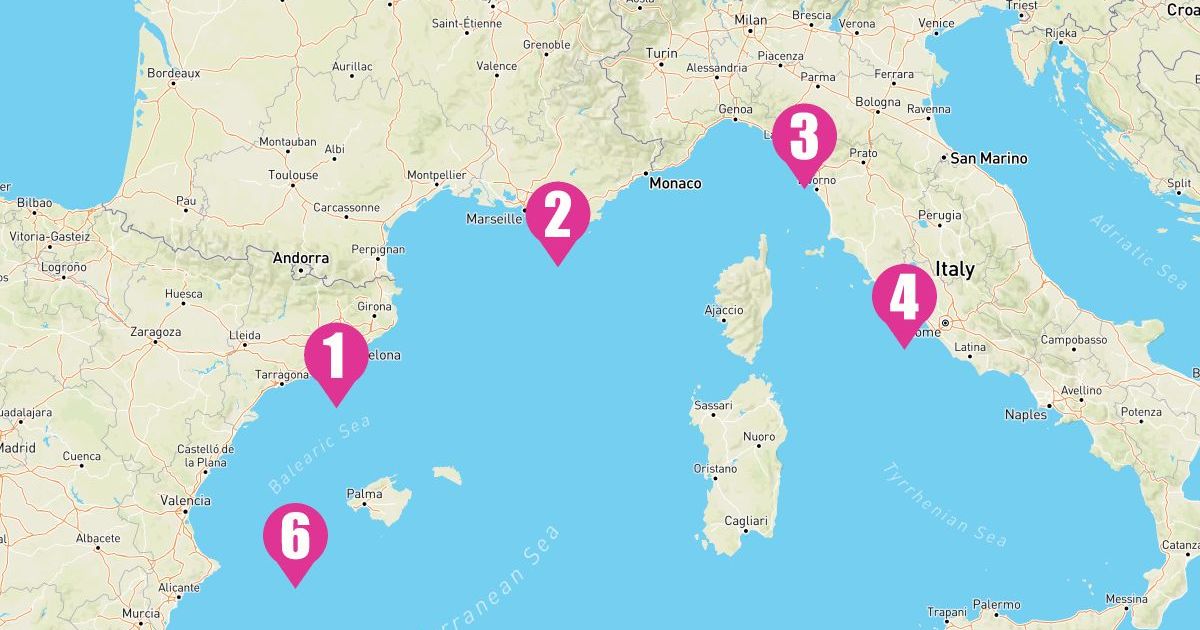 Scarlet Lady - August 11th, 2024 - Cruise Map & Port Info