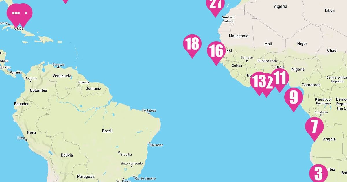 Seven Seas Mariner - May 9th, 2026 - Cruise Map & Port Info