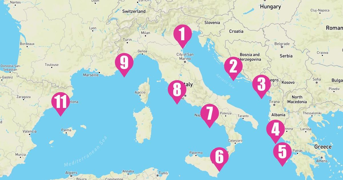 Seven Seas Splendor - July 12th, 2025 - Cruise Map & Port Info
