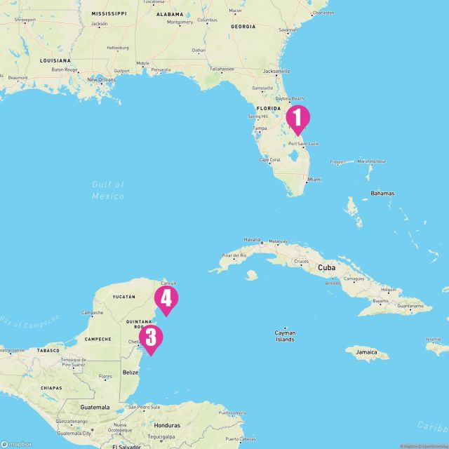 Mariner of the Seas - January 6th, 2024 - Cruise Map & Port Info