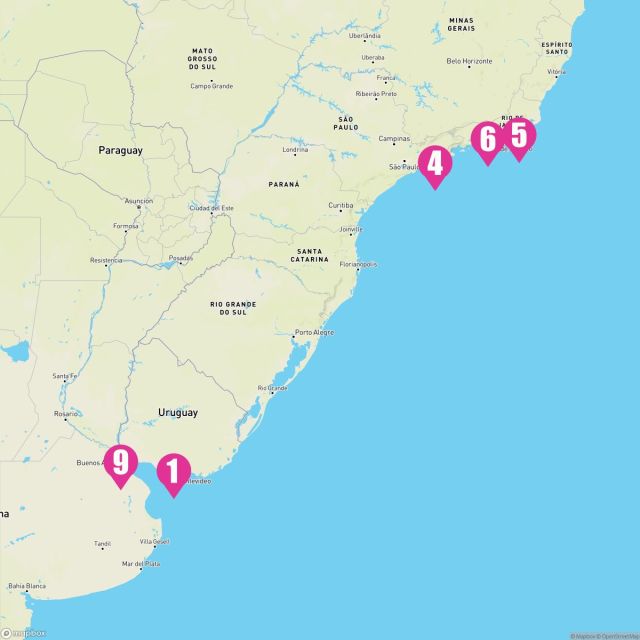 MSC Musica - February 1st, 2024 - Cruise Map & Port Info