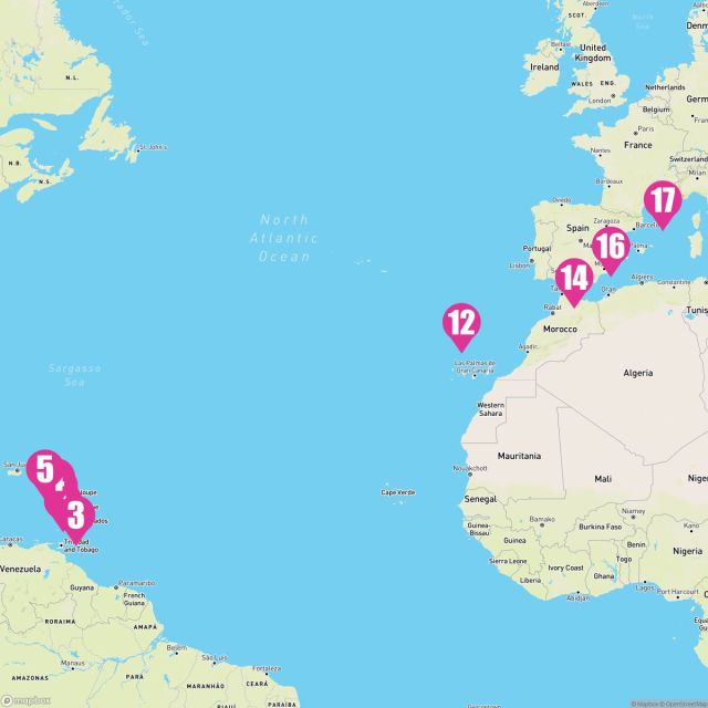MSC Seaside - April 6th, 2024 - Cruise Map & Port Info
