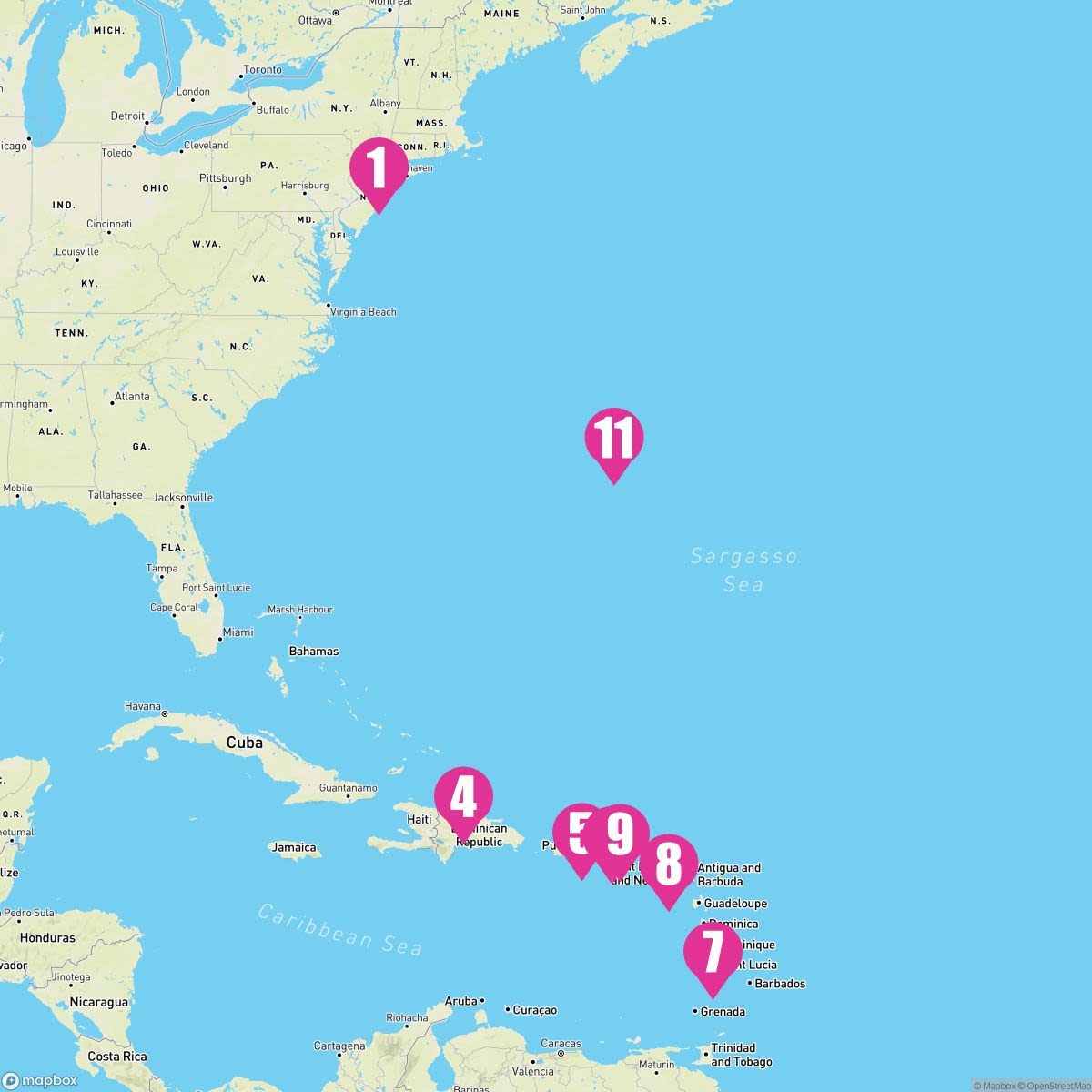 Norwegian Prima - December 21st, 2024 - Cruise Map & Port Info