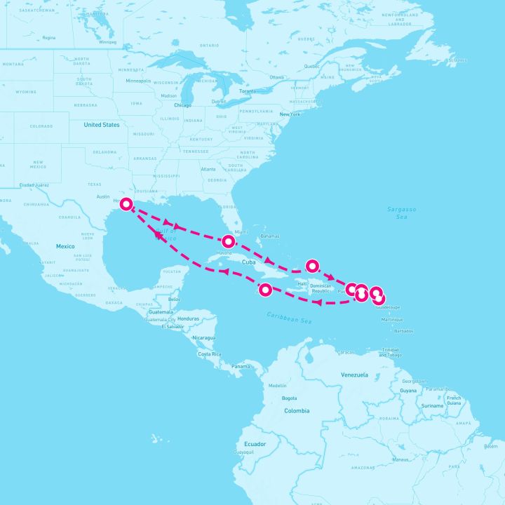 Carnival Dream - October 17th, 2026 - Cruise Map & Port Info