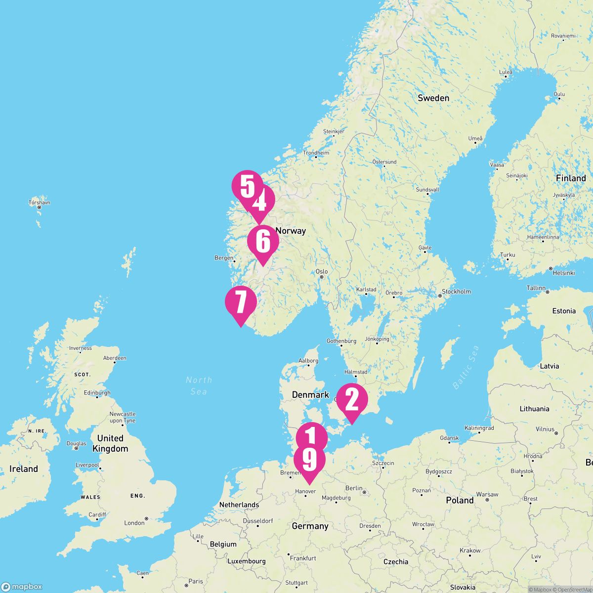 MSC Euribia - September 28th, 2024 - Cruise Map & Port Info