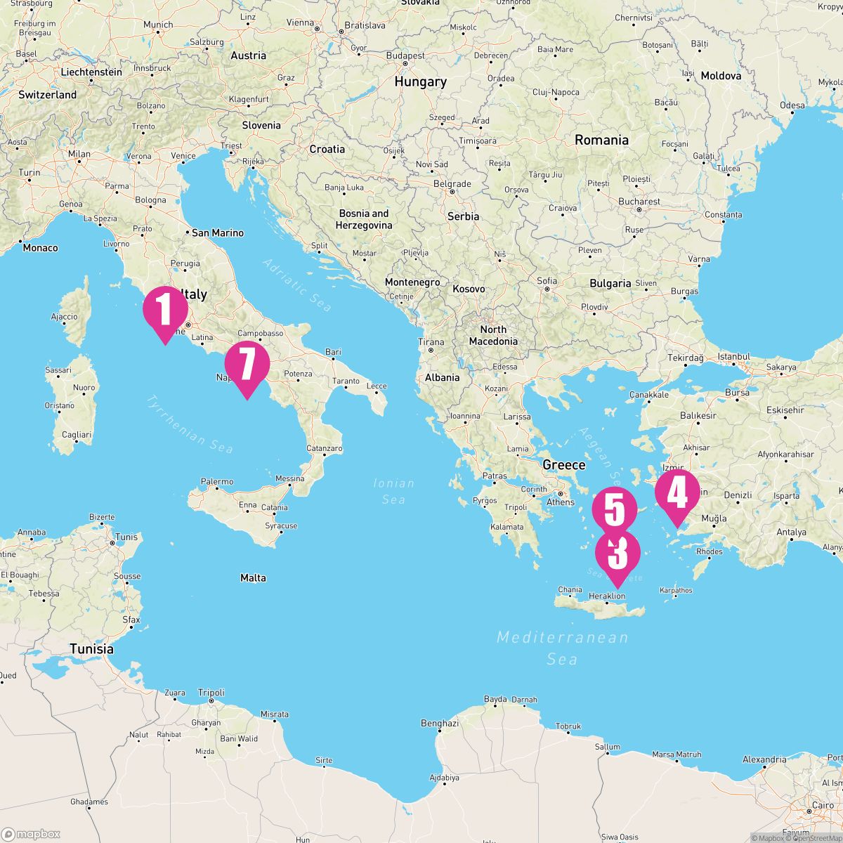 Odyssey of the Seas - July 7th, 2024 - Cruise Map & Port Info