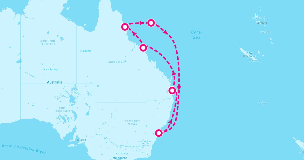 Carnival Adventure August 10, 2026 | 9-Night Sydney Cruise
