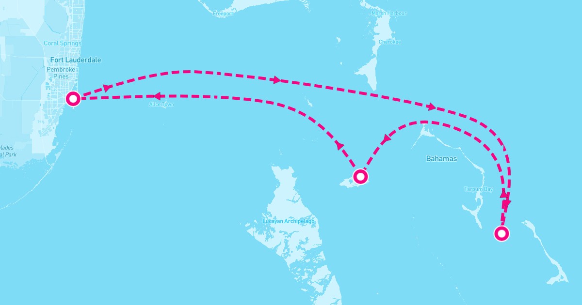 Carnival Conquest - July 22, 2024 (4 Night) Cruise Map, Ports & Ship Info