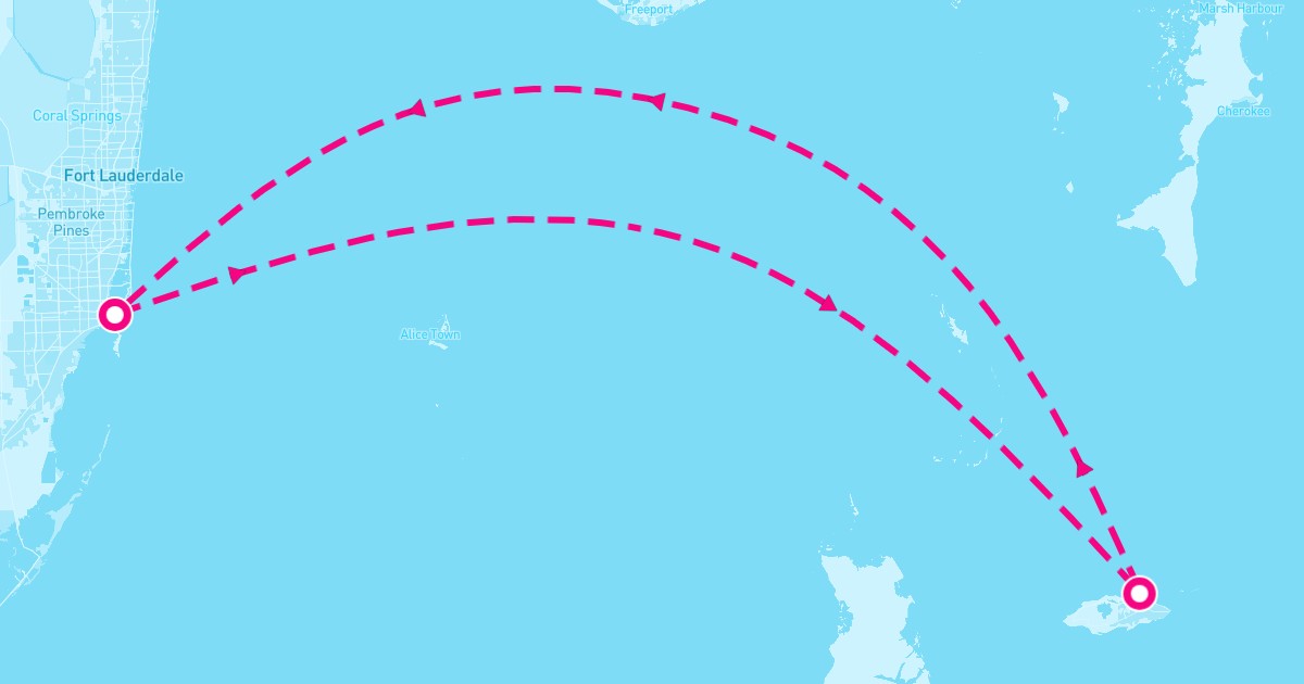Carnival Conquest - May 23, 2025 (3 Night) Cruise Map, Ports & Ship Info