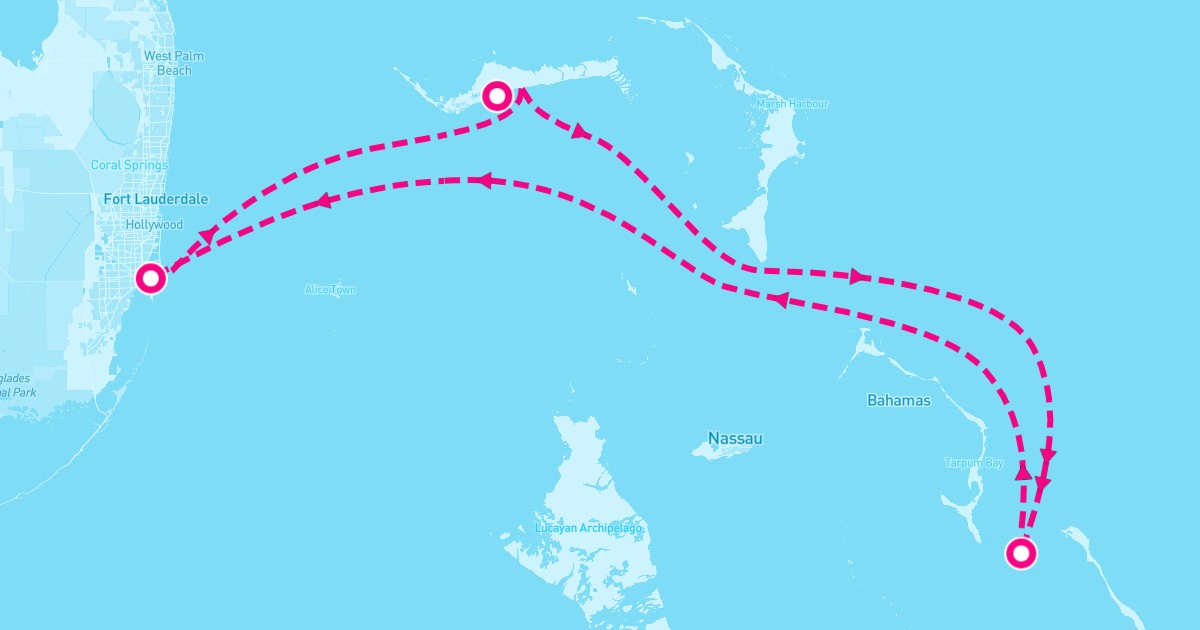 Carnival Conquest - February 8, 2027 (4 Night) Cruise Map, Ports & Ship ...