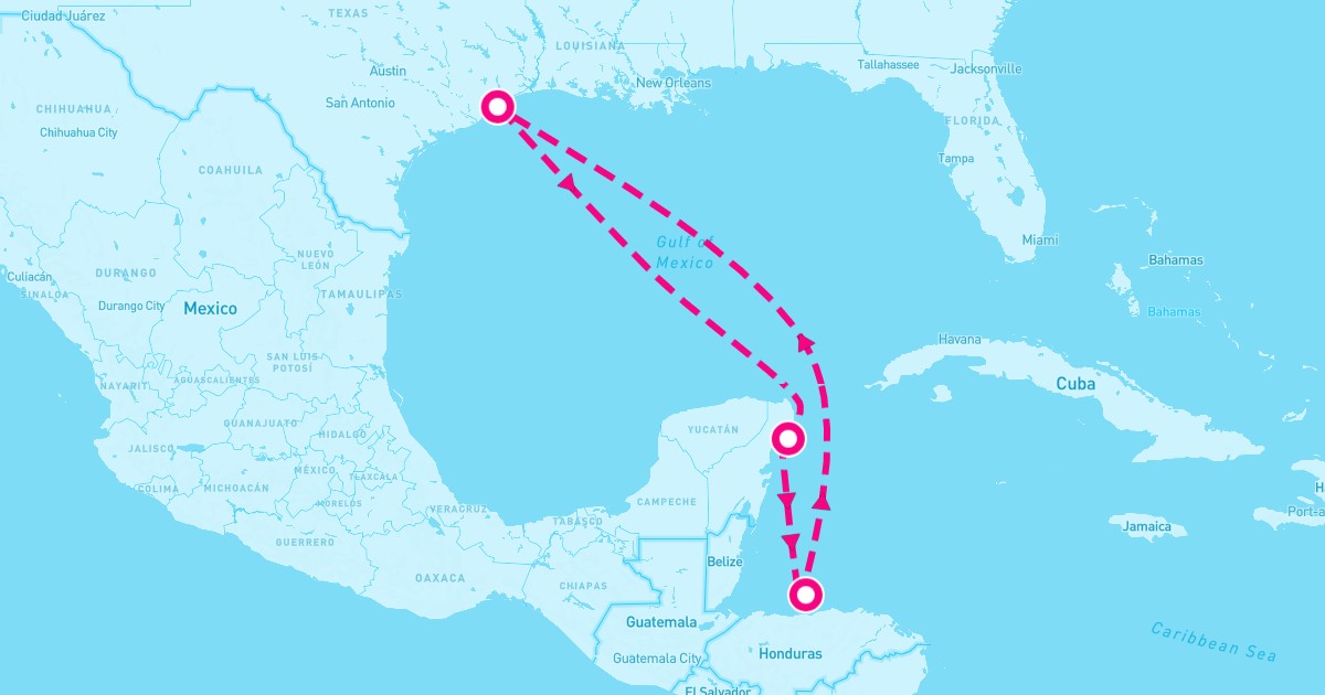 Carnival Jubilee - January 30, 2028 (6 Night) Cruise Map, Ports & Ship Info