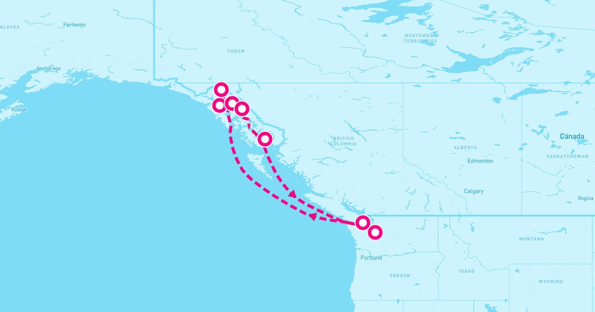Carnival Spirit May 5, 2025 | 8-Night Seattle Cruise