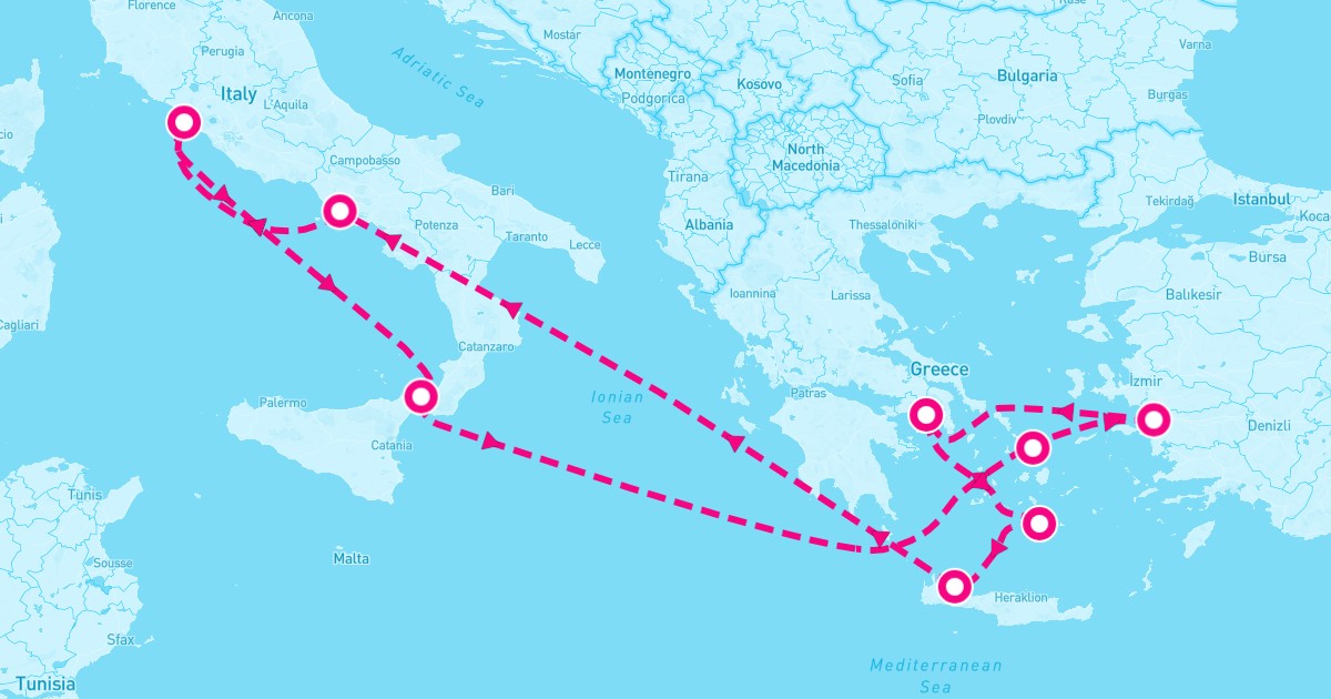 Celebrity Ascent October 18, 2027 | 11-Night Civitavecchia Cruise