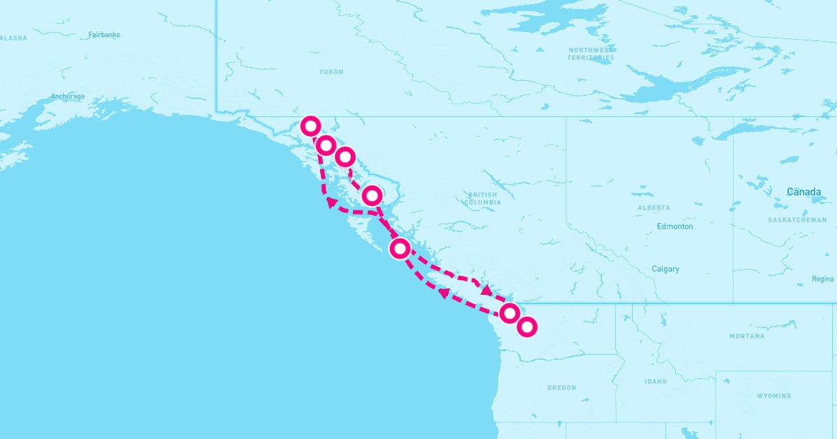 Celebrity Edge - June 18, 2027 (7 Night) Cruise Map, Ports & Ship Info
