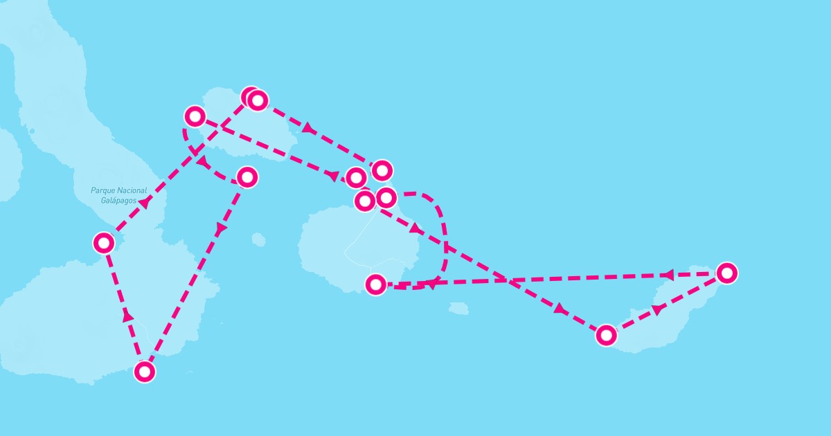 Celebrity Flora - April 27, 2025 (7 Night) Cruise Map, Ports & Ship Info